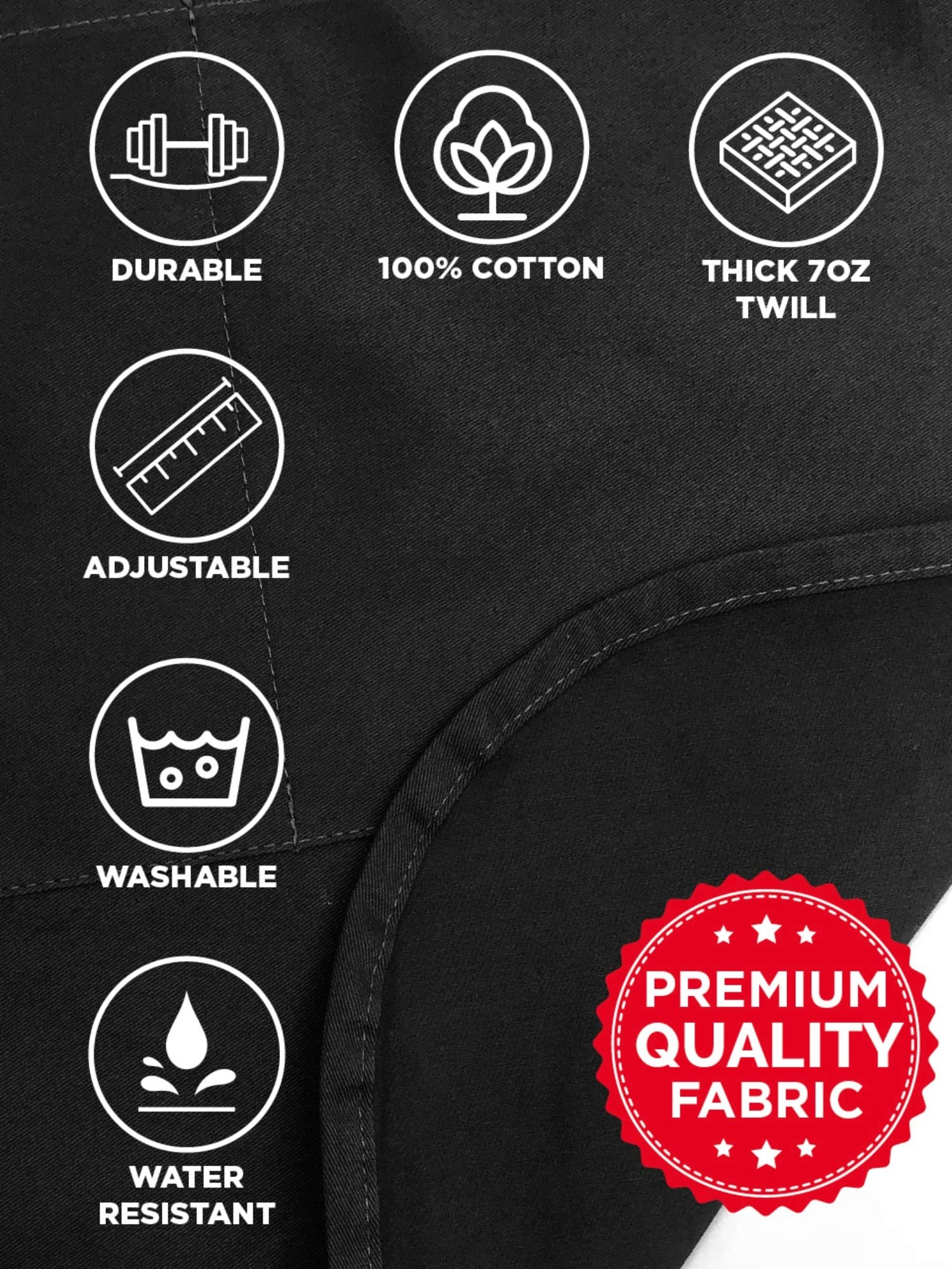 ApronMen, The Grill Ninja BBQ Grilling Funny Aprons For Men With Adjustable Straps One Size Fits All Cooking Aprons With Pockets - Professionally Printed Gifts For Dad