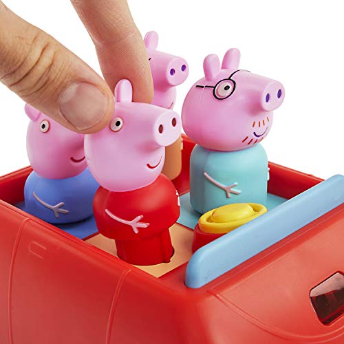 Peppa Pig's Clever Car Interactive Pre-School Toy With Lights And Sounds - Self Driving - Plays Peppa Music And Talks - Motorized Vehicle With Collision Avoidance Sensors– Red