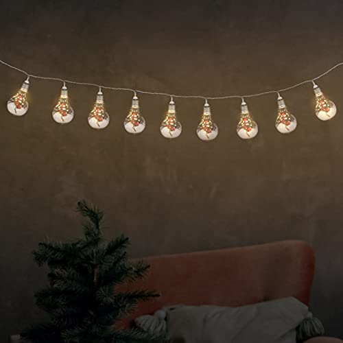 ibasenice LED String Lamp Lightbulb String Light Festival Fairy Light Holiday Party Hanging Light Decoration for Home Garden Yard Lawn
