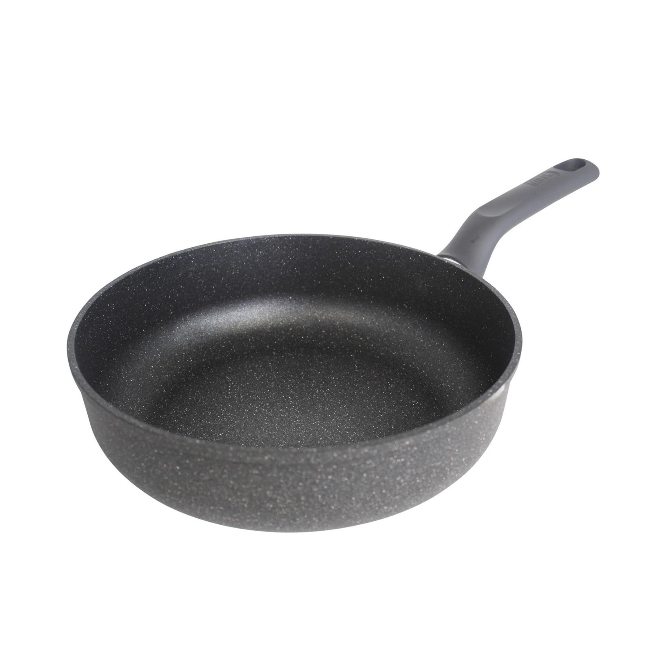 IMUSA 9in Gusto Cast Aluminum Speckled Nonstick Fry Pan with Soft Touch Handle, Gray