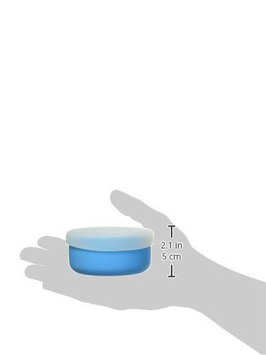 modern-twist Snack Set, Food-Grade Silicone, Waterproof, Dishwasher, Freezer Safe, Reusable Snacking Bowl & Lid – Blue, 7 fl. Oz