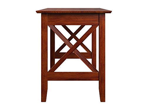 Lexi Multi-Purpose Desk, Writing Desk, Craft Table, Work Table, Computer Desk, 49 inch, Solid Wood, Brown