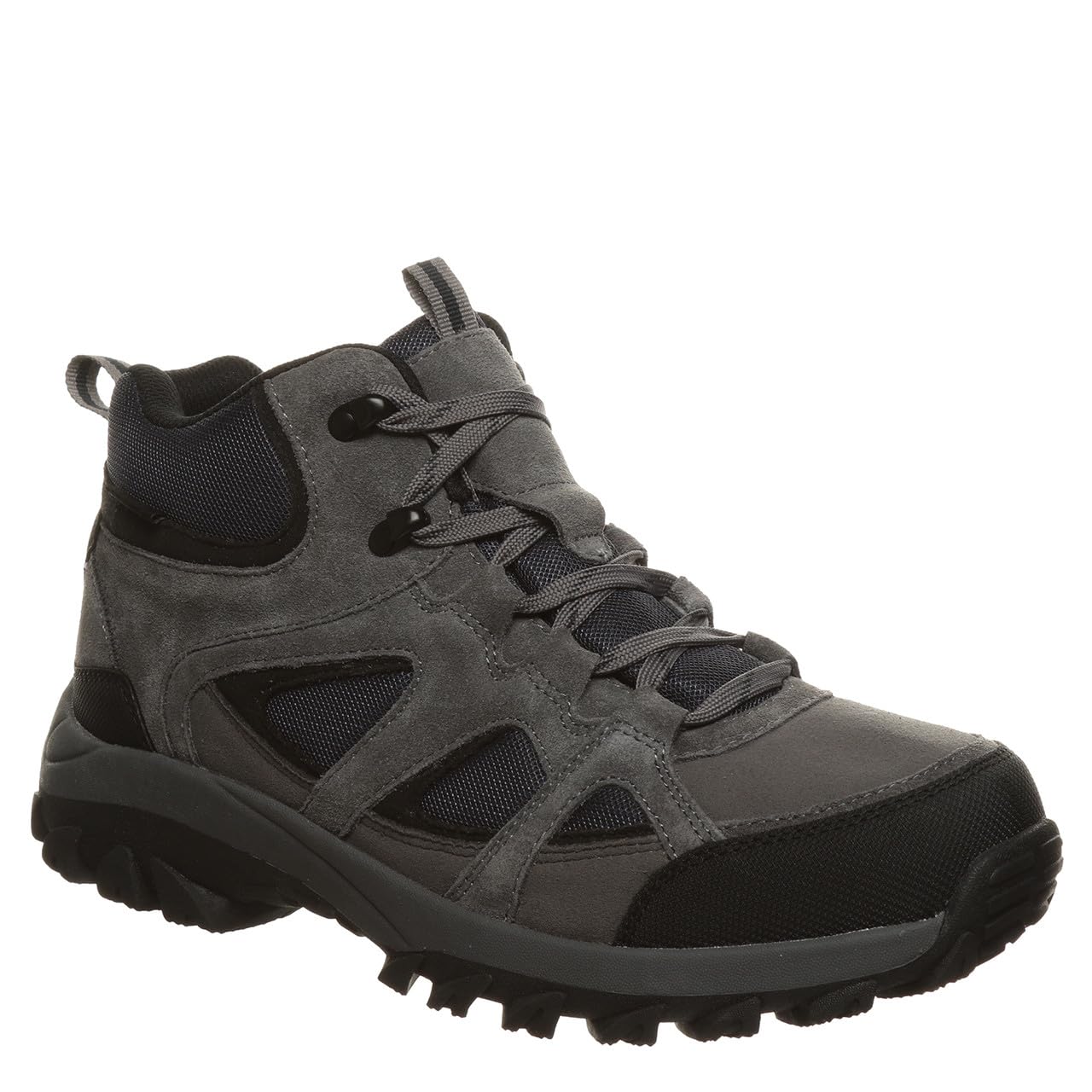 BEARPAW Men's Edgewood Mid Charcoal Size 10.5 | Men's Ankle Boot | Men's Hiking Boot | Comfortable Boot