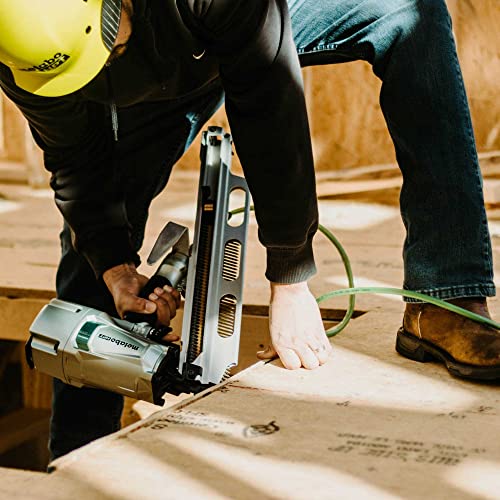 Metabo HPT Framing Nailer | High Grade Aluminum Magazine | Pneumatic | Framing Nails 2-Inch to 3-1/4-Inch | Rafter Hook | NR83A5(S1)