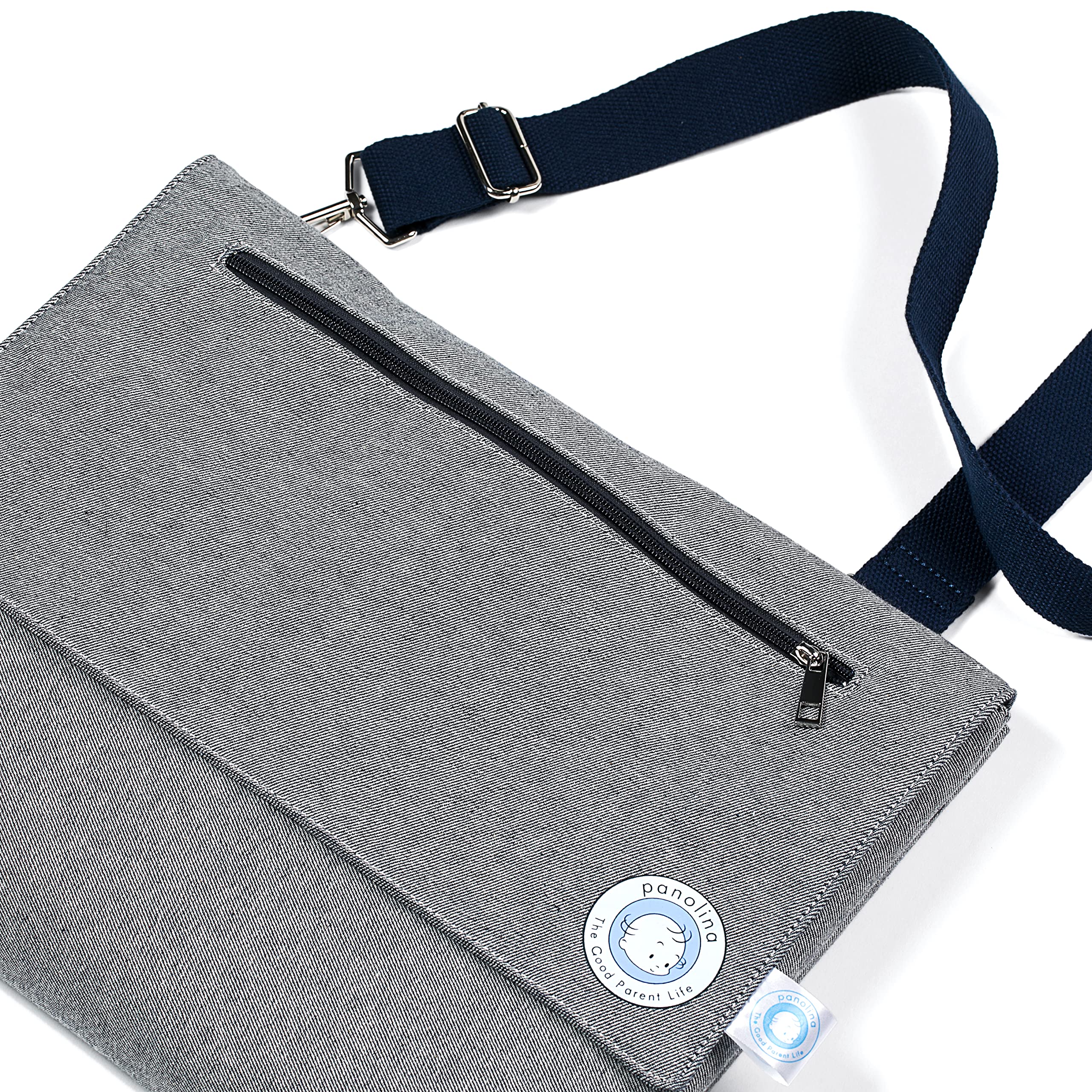 Panolina Tote Diaper Bag with Baby Changing Station - Cute Travel Diaper Bag with Organizing Pouches and Stroller Straps in Messenger Style
