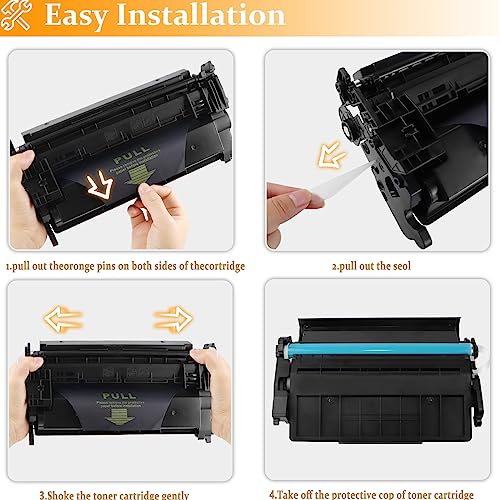 FERUERW 58X Toner Cartridges High Yield(Black 2-Pack) Replacement for paserjet pro M404dn M404n M404dw pro MFP M428fdn M428fdw M428dw M404 M428 Printer Compatible with CF258X CF258A 58X 58A.