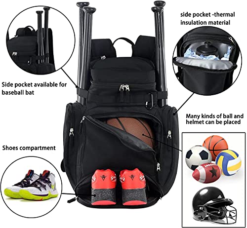 Goloni basketball backpack bag With Large shoe and ball compartment, soccer backpack, baseball, softball, volleyball sport backpack bag, travel gym backpack, basketball training equipment