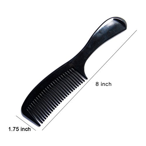 Soft 'N Style (2 Pack) - 8 inch Styling Essentials Round Handle Comb included 5" Favorict Pocket Comb