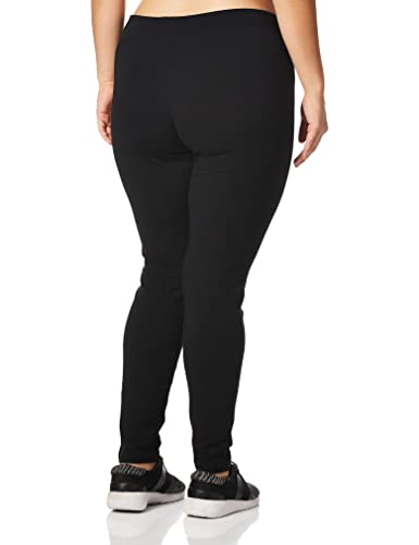 Hanes Women's Cotton Leggings Q71129 1 Pair, Black, Medium