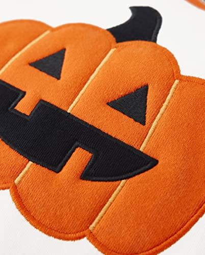 Gymboree,unisex-child,Gymmie Long Sleeve and Pant Cotton 2-Piece Pajama Sets, Big Kid, Toddler,Halloween Pumpkin,3T