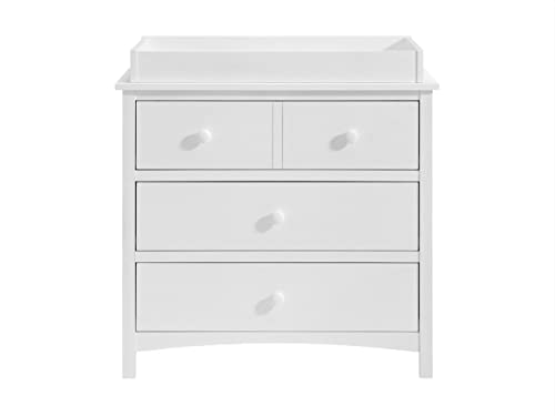Oxford Baby Changing Topper for Universal 3-Drawer Dresser, Barn White