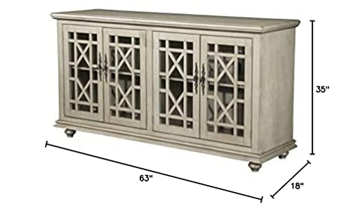 Martin Svensson Home Marche 63" TV Stand, Antique Silver