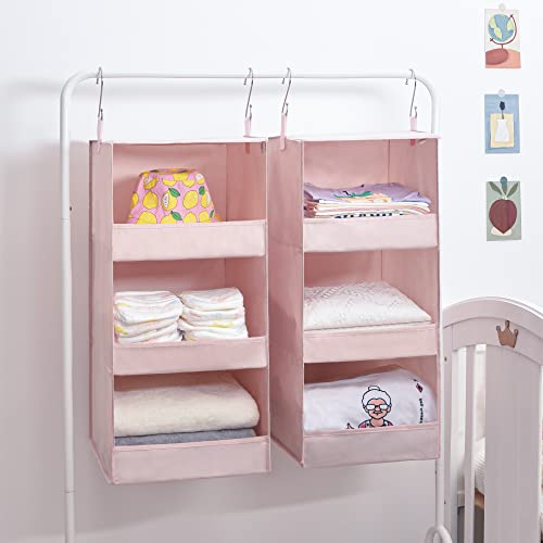 GRANNY SAYS Bundle of 2-Pack Hanging Organizer & 1-Pack Closet Hanging Shelves