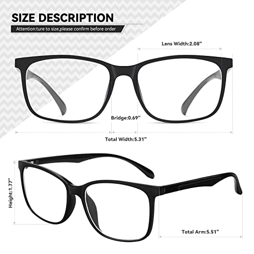 hunsquer Blue Light Glasses for Women Blue Light Blocking Glasses Men Computer Gaming Blue Screen Glasses Mens Blue Light Blocker Glasses