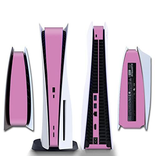 IFEEHE Side Protective Film Sticker PS5 Disk Edition Skin Sticker Decal Cover for PS5 Console (Pink)