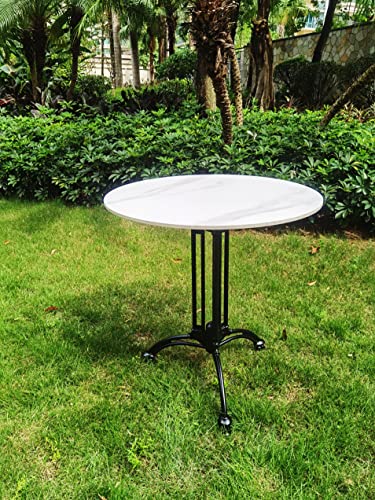 GZDEMYYXGS Table Base 28",with Retro Aluminum Black Legs,is Suitable for Restaurants,Coffee Shops,Bars,Leisure Rooms and Families. (Black)