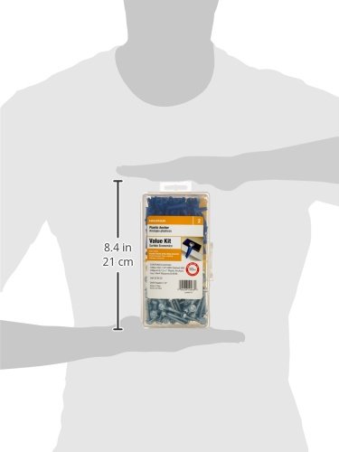 The Hillman Group 373515 Plastic Anchor Kit 10-12 Includes Screws and Drill, 1