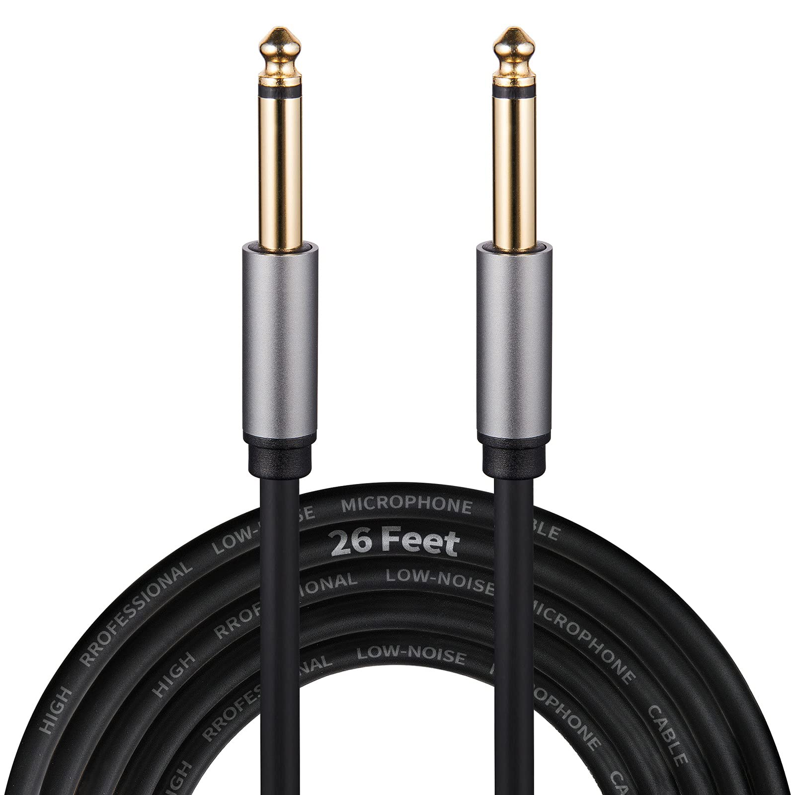 ARLX Guitar Cable 6.5 Feet Professional Guitar Amp Cord 1/4 inch Instrument Cable, Electric Bass Guitar Cable