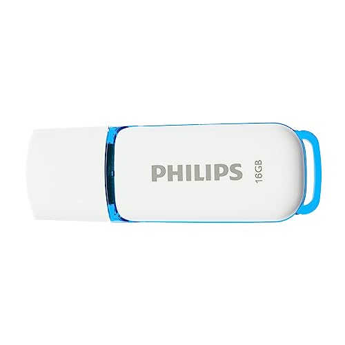 PHILIPS 16GB Flash Drive, Snow Edition USB 2.0 - White/Blue