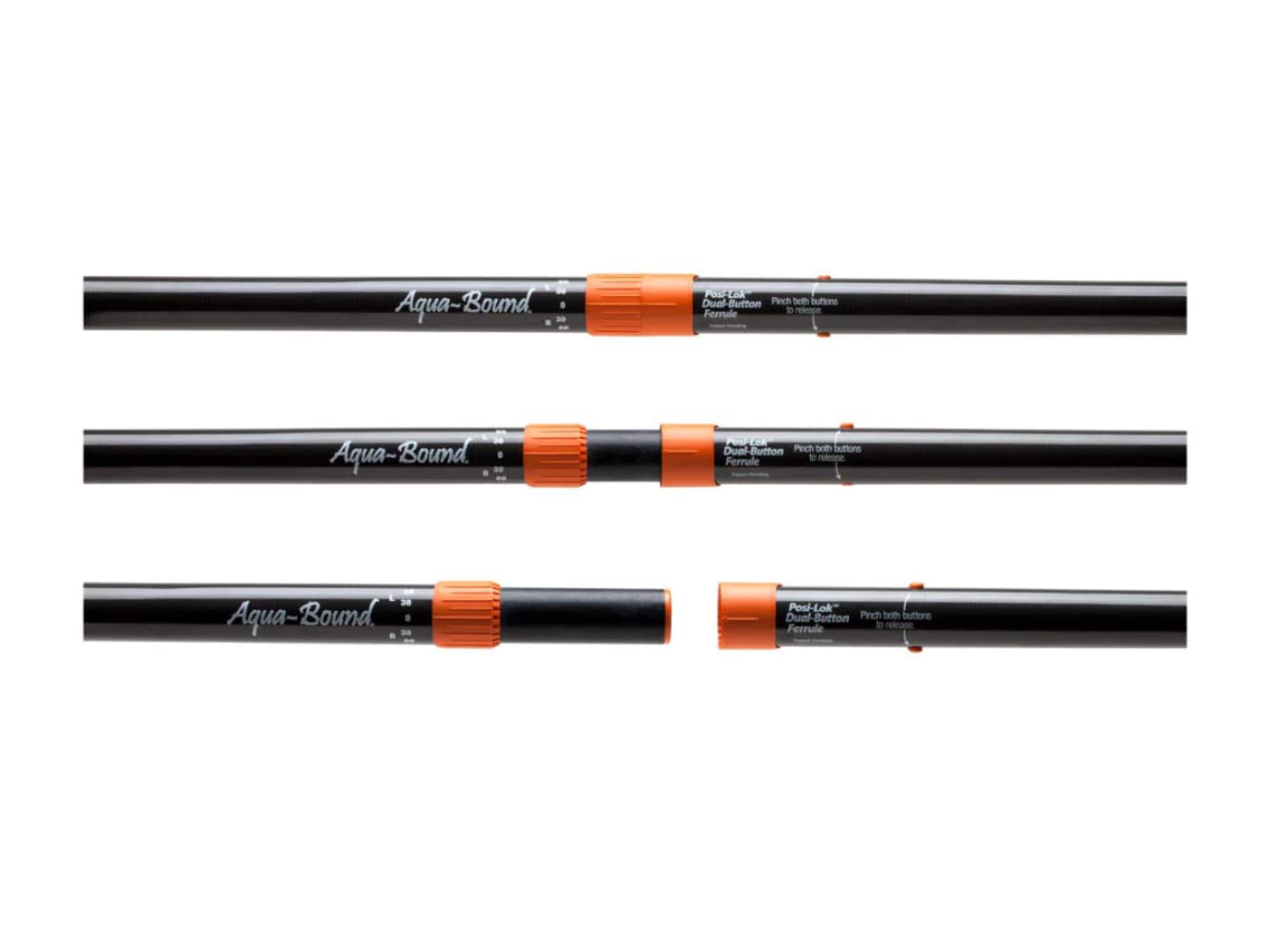 Aquabound Tango Kayak Paddle with Fiberglass Blade & 2 Piece Posi-Lok Carbon Shaft, Sunwave, 230cm