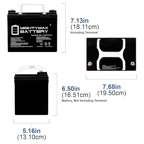 Mighty Max Battery 12V 35AH SLA Internal Thread Replacement Battery Compatible with Power Patrol SLA1156
