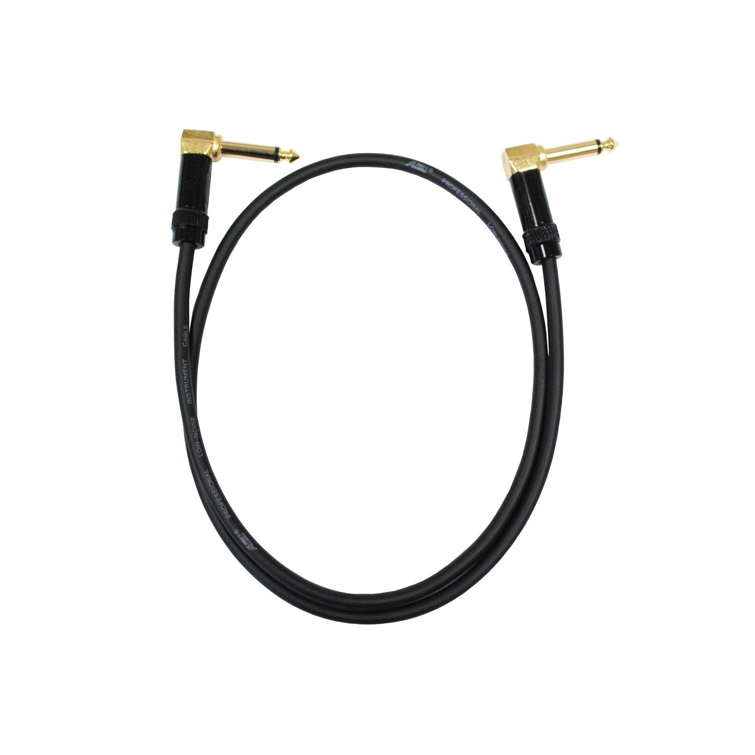 Audio 2000s E27106 6 Ft 1/4" TS Right Angle to TS Right Angle Patch Cable