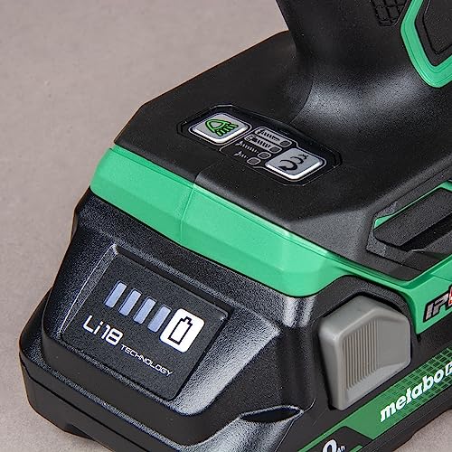Metabo HPT 18V MultiVolt™ Cordless Triple Hammer BOLT Impact Driver Set, Power Impact Driver Kit with Case, 2 Lithium-Ion Batteries and Charger, 1/4-Inch Chuck, Compact LightWeight Power Tool, WH18DC