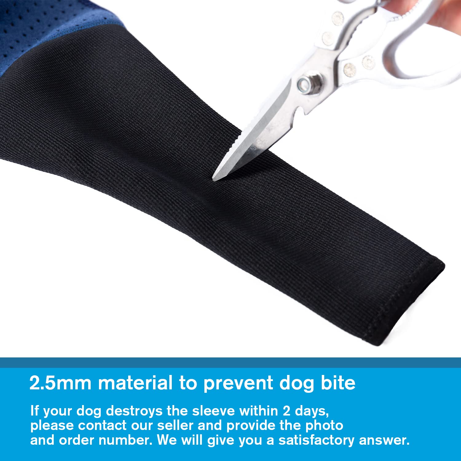 Coodeo Dog Recovery Suit, Cone Collar Alternative, Abrasion Resistant Dog Recovery Rear Sleeves, Washable 2.5mm Thick and Waterproof, Pet Wounds Prevent Licking, Biting (2XL, Blue)