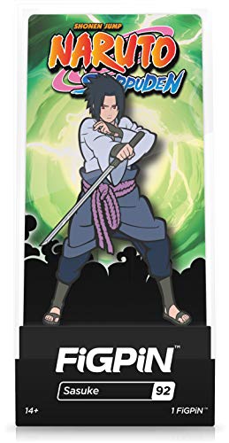 FiGPiN Naruto Shippude: Sasuke - Collectible Pin with Premium Display Case