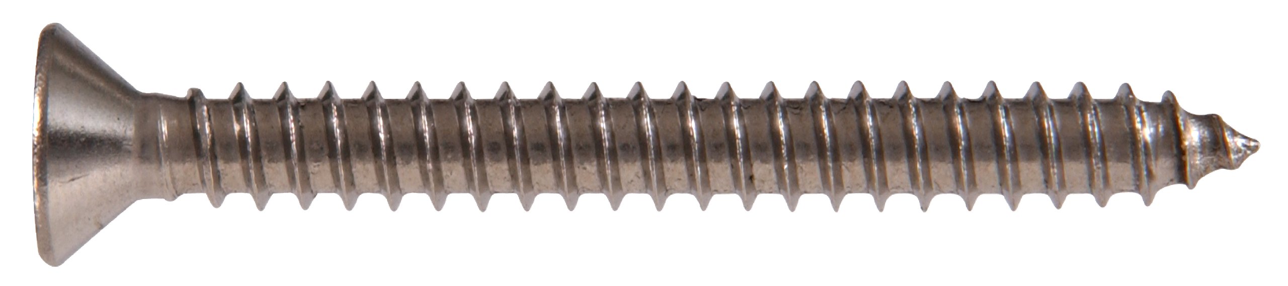 The Hillman Group, Brown 823502 Stainless Steel Flat Head Phillips Sheet Metal Screw, 10-Inch x 2-1/2-Inch, 50-Pack, 2.5 inches