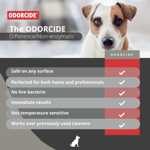 Odorcide Odor Eliminator Concentrate: Odor Eliminator for Strong Odor on Carpets, Hardwood & More - Smoke, Sweat & Pet Odor Eliminator for Home w/Non-Enzymatic Formula, 16 oz