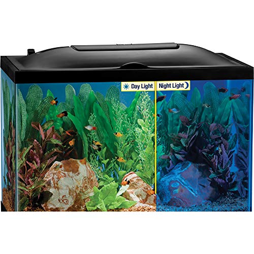 Marineland LED Light Hood for Aquariums, Day & Night Light 24 by 12-Inch,Blacks & Grays