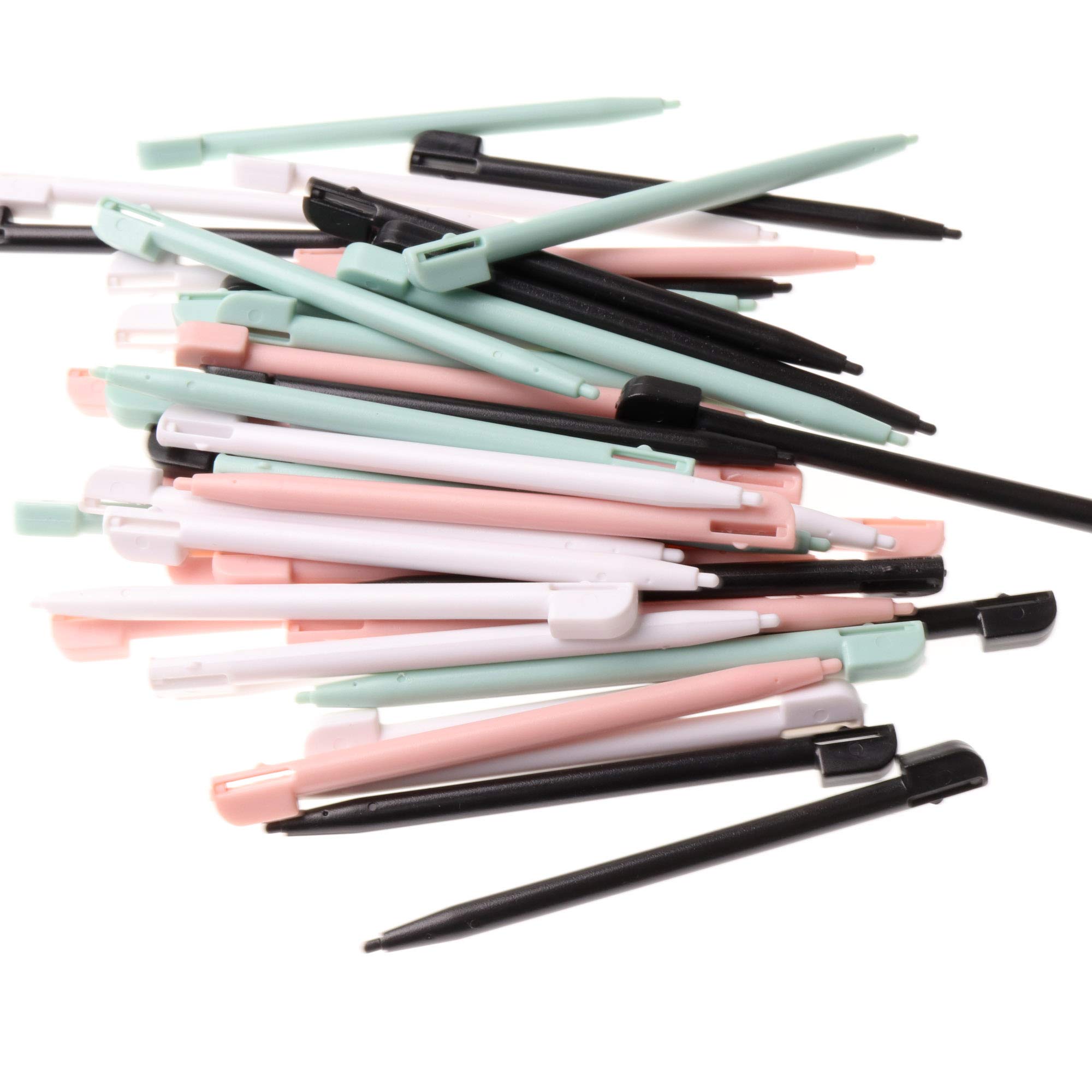 MiZOELEC 50pcs/Pack Stylus Pen 8.5cm Muti-Color Plastic Resistive TFT Touch Screen Stylus Pen Game Accessories for Nintendo DS Lite Navigation Touch Screen Stylus Colors by Random