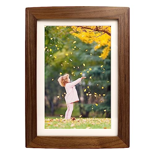 Hans Photo Frame,Made of Solid Wood Picture Frame for Tabletop Diaplay-Curved Surface