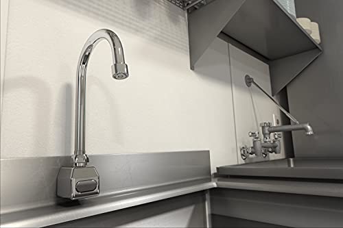 Zurn Z6922-XL AquaSense Wall-Mount Gooseneck Sensor Faucet with 0.5 GPM Aerator in Chrome