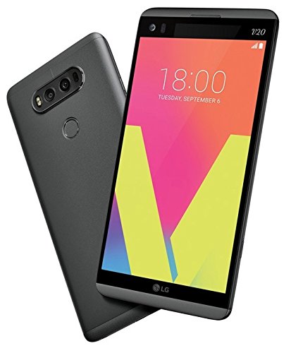 LG V20 H910a 64GB 5.7" IPS LCD Display Android Smartphone w/ Dual Rear Cameras (16MP+8MP) - Carrier Unlocked for all GSM Carriers Worldwide (Titan Gray)