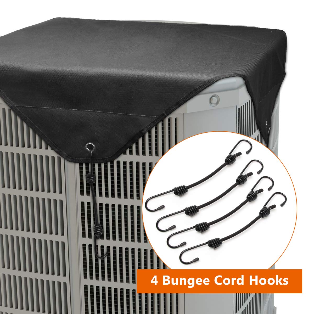 Coitak Air Conditioner Cover for Outside Units, Winter AC Defender, Heavy Duty Top Air Conditioner Cover (28 x 28 inch)
