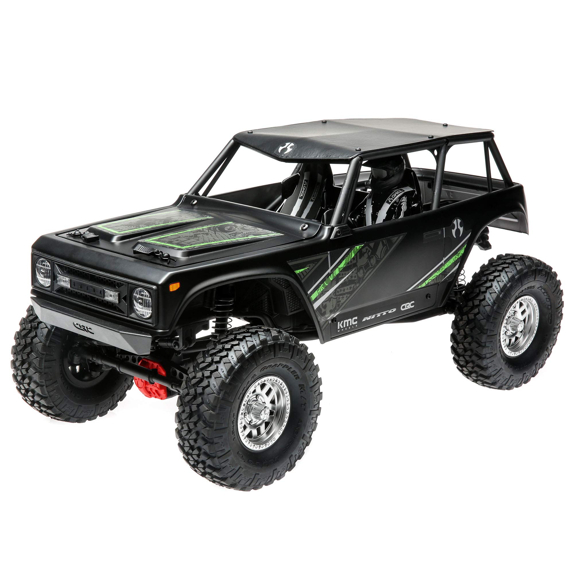 Axial Wraith 1.9 1/10 Scale Electric 4WD RTR RC Rock Crawler with 2.4GHz Tx/Rx System, Black