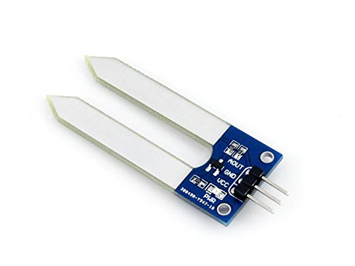 waveshare Soil Moisture Sensor Module Detector Soil Hygrometer Detection Module Detection Depth 38mm, Compatible with Raspberry Pi 5/4B/3B/Zero/Zero W/Zero 2W/Pico/Pico W/Pico WH