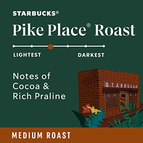 Starbucks Medium Roast K-Cup Coffee Pods β Pike Place for Keurig Brewers β 1 box (32 pods)