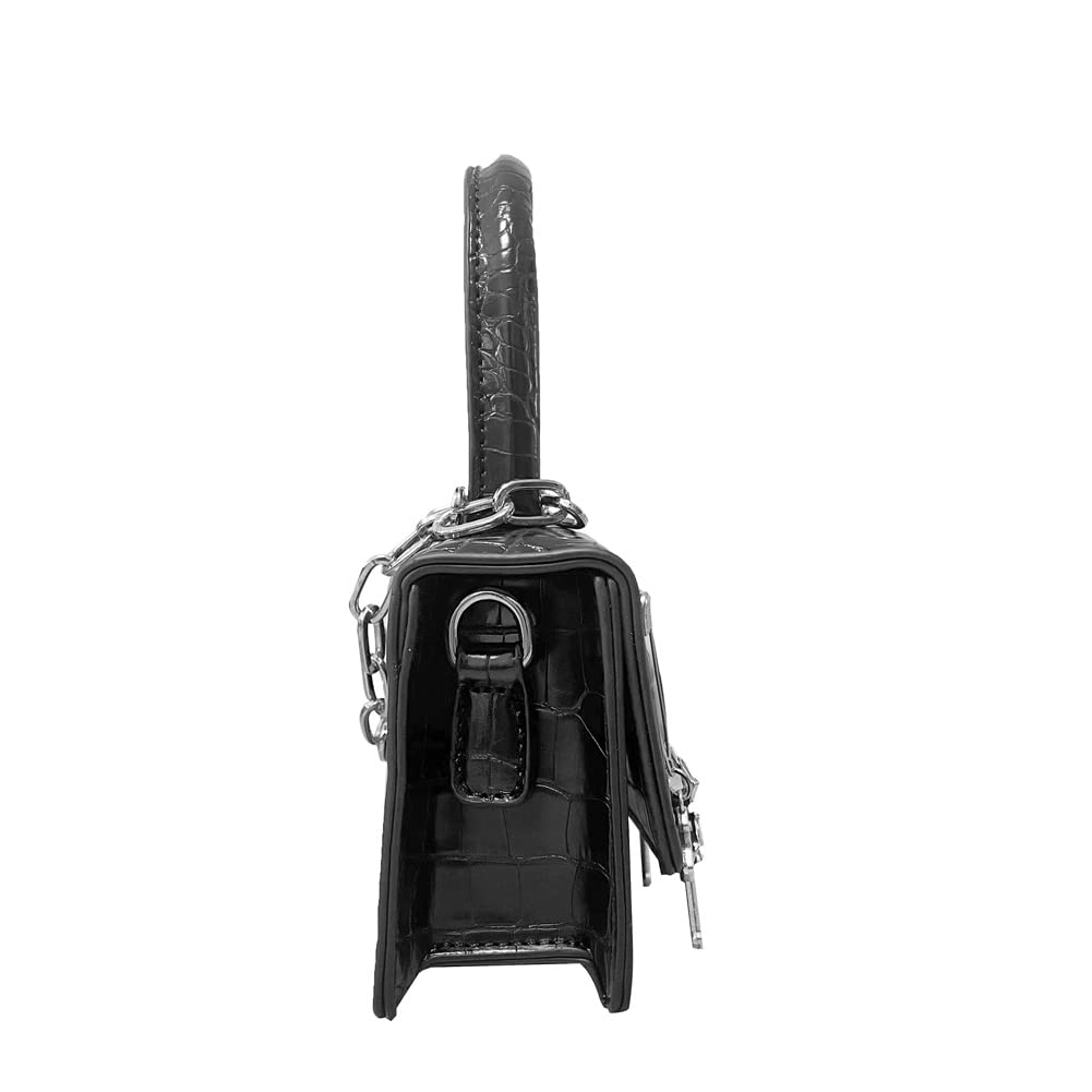 Mini Shoulder Bag Women Metal Punk Rock Mini Handbag Woman Crossbody Bags Purses