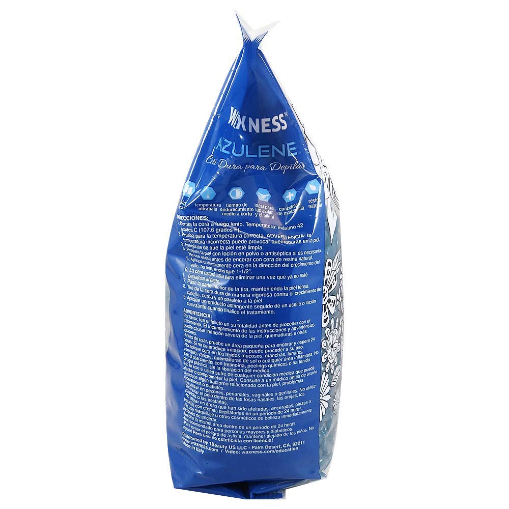 Waxness Wax Necessities Film Hard Wax Beads Azulene 2.2 Pound
