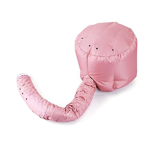 Pink Salon Barber Soft Quick Hair Blow Dryer Bonnet Hood Hat Attachment Portable