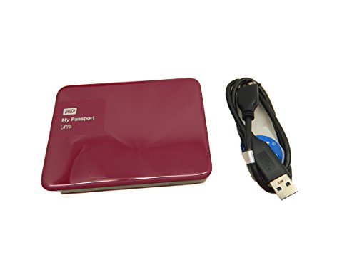 WD 1TB Berry My Passport Ultra Portable External Hard Drive - USB 3.0 - WDBGPU0010BBY-NESN