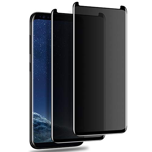 LYWHL 2 Pack for Samsung Galaxy S9 Plus Privacy Screen Protector, Anti-Spy 9H Hardness Tempered Glass Film for Galaxy S9 Plus / S9+ / S8 Plus / S8+ [Case Friendly] [Bubble Free]