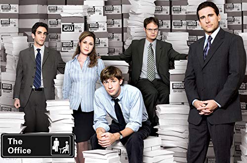Veronica The Office Self Adhesive Sign Visual Impact for Door Wall Large or Small Office 9 X 3 Inch (Black/White)
