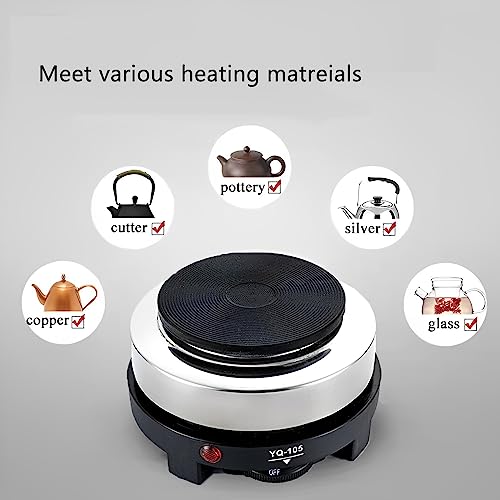 OIHYA 500w Small Hot Plate,Multi-function Mini Portable Electric Stove Hot Burner For Home Kitchen Cooking 110v