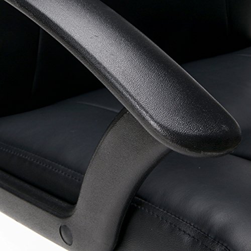 OFM Essentials Collection Executive Office Chair, Bonded Leather, in Black
