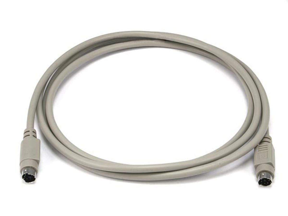 Monoprice PS/2 MDIN-6 Male to Male Cable - 6 Feet - Used as PS/2 Keyboard/Mouse Connector