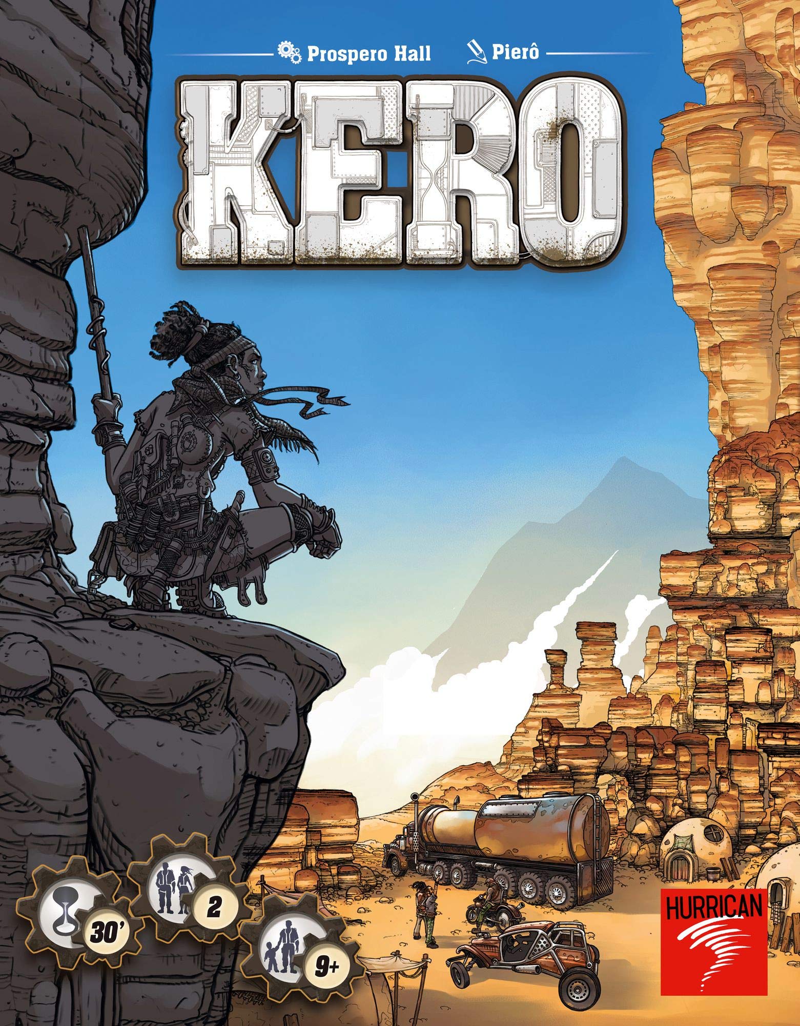 Fantasy Flight Games Kero Board Game | Apocalyptic Survival Game | Strategy Game for Adults and Kids | Ages 8 and up | 2 Players | Average Playtime 30 Minutes | Made by Hurrican